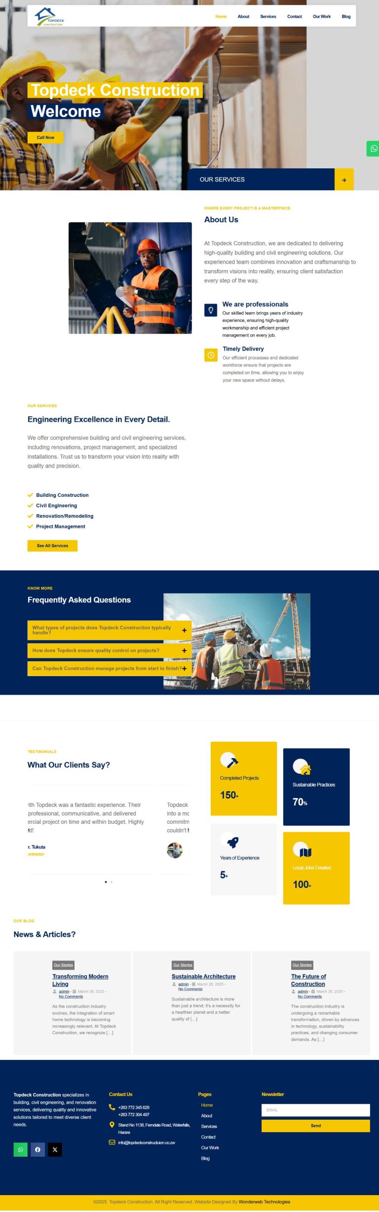 Our Work - Wonderweb Technologies